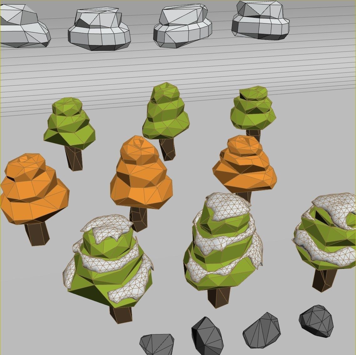 Low poly environment set 3D model | CGTrader