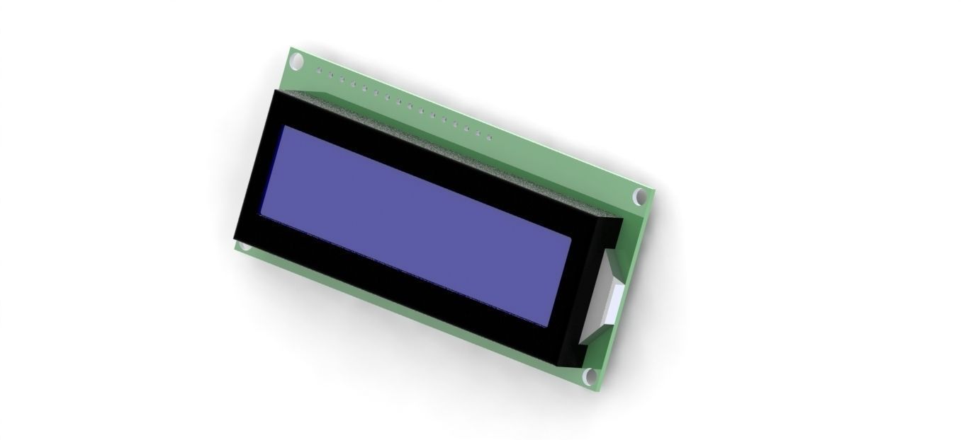 LCD 16x2 free 3D model | CGTrader