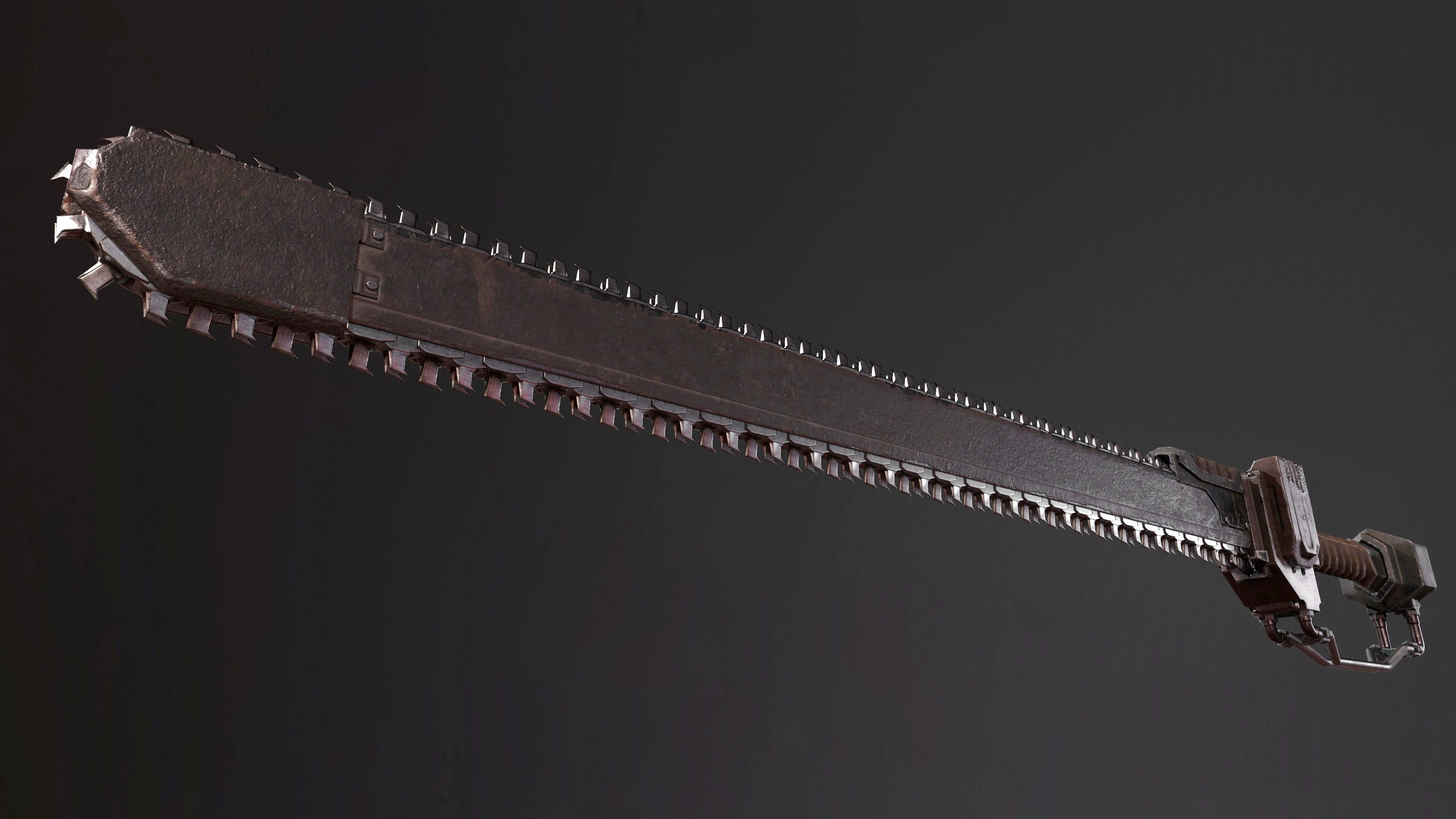 3D model Brutal Chainsword UE4 Unity VR / AR / low-poly animated | CGTrader