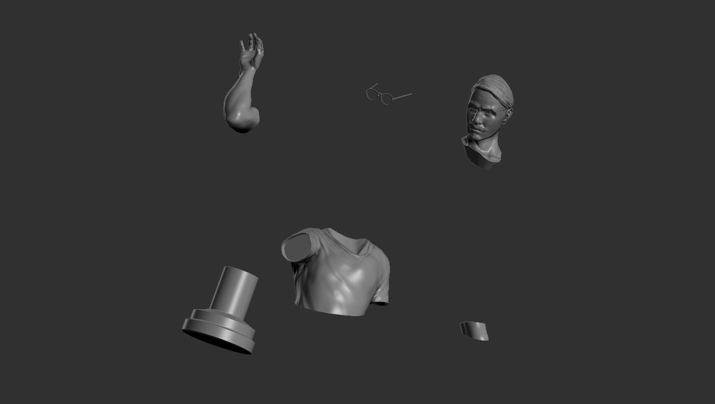 Meat Man Statue free 3D model 3D printable | CGTrader