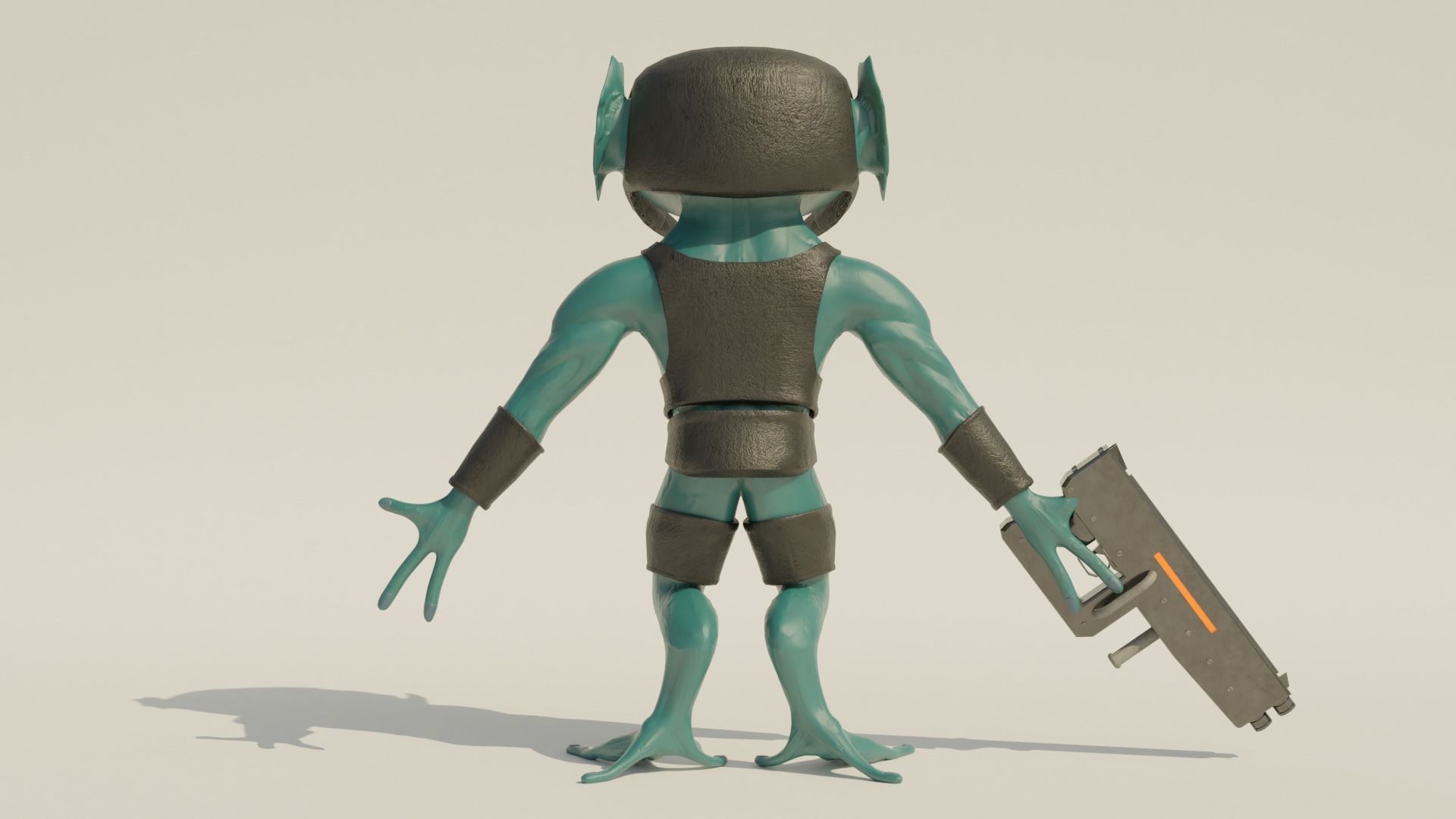 3D model Alien Mech Suit and Alien Soldier VR / AR / low-poly rigged ...