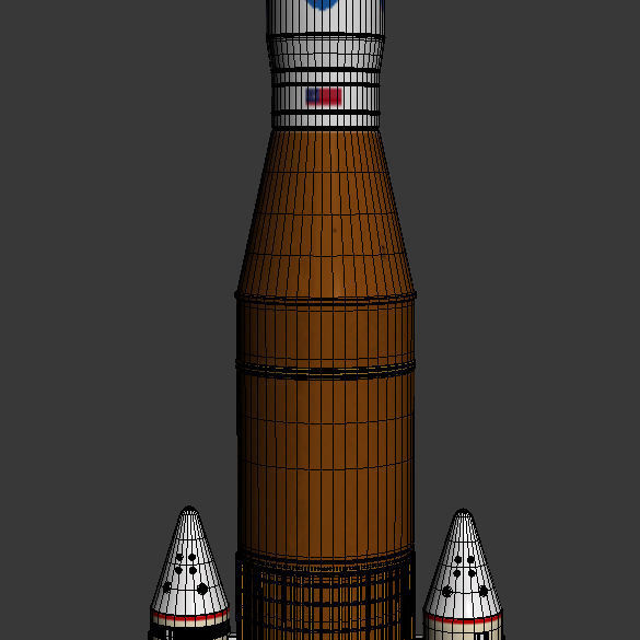 SLS Rocket Space Launch System 3D 3D model | CGTrader