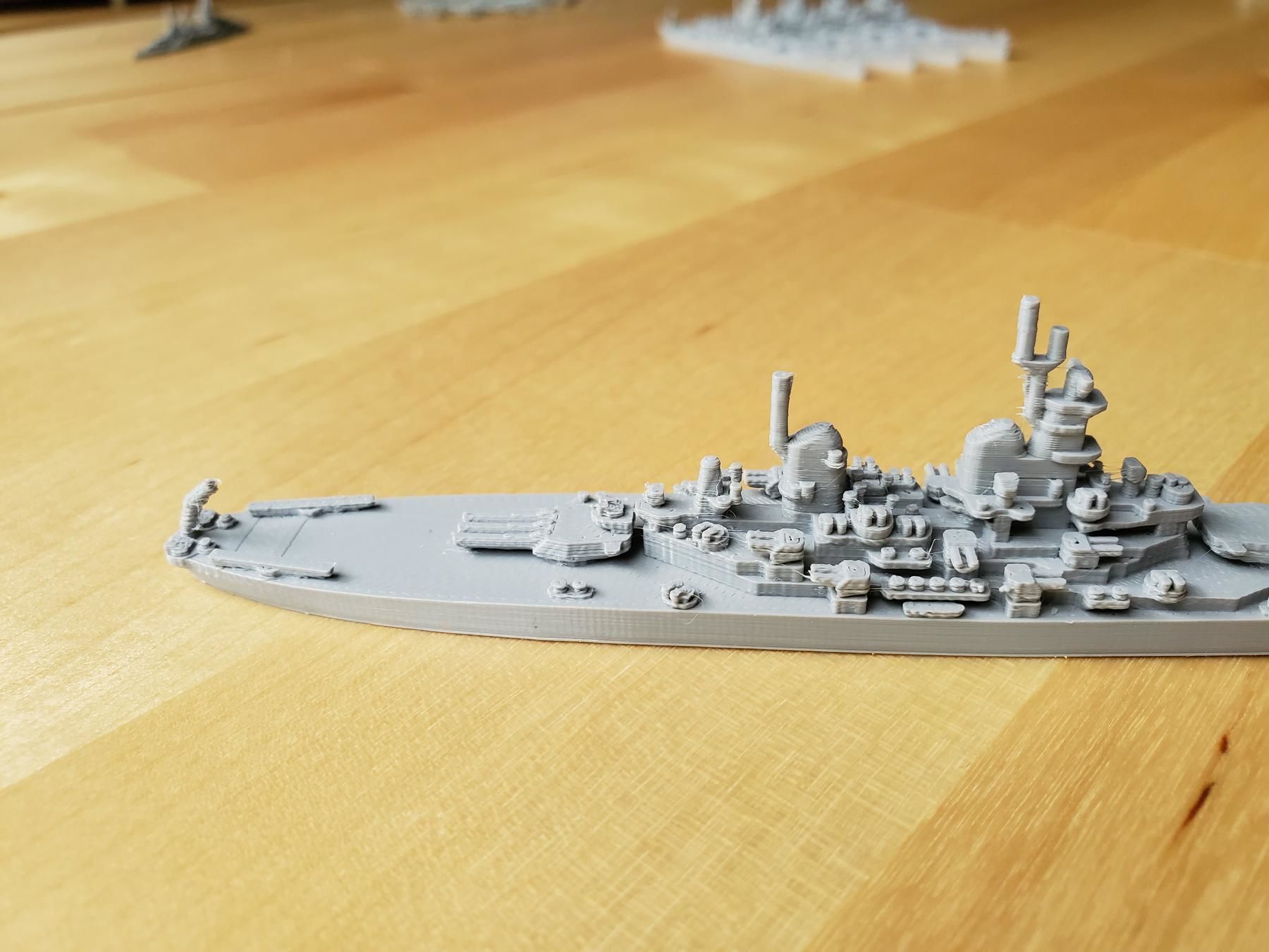 US Iowa Class Battleship 3D model 3D printable | CGTrader