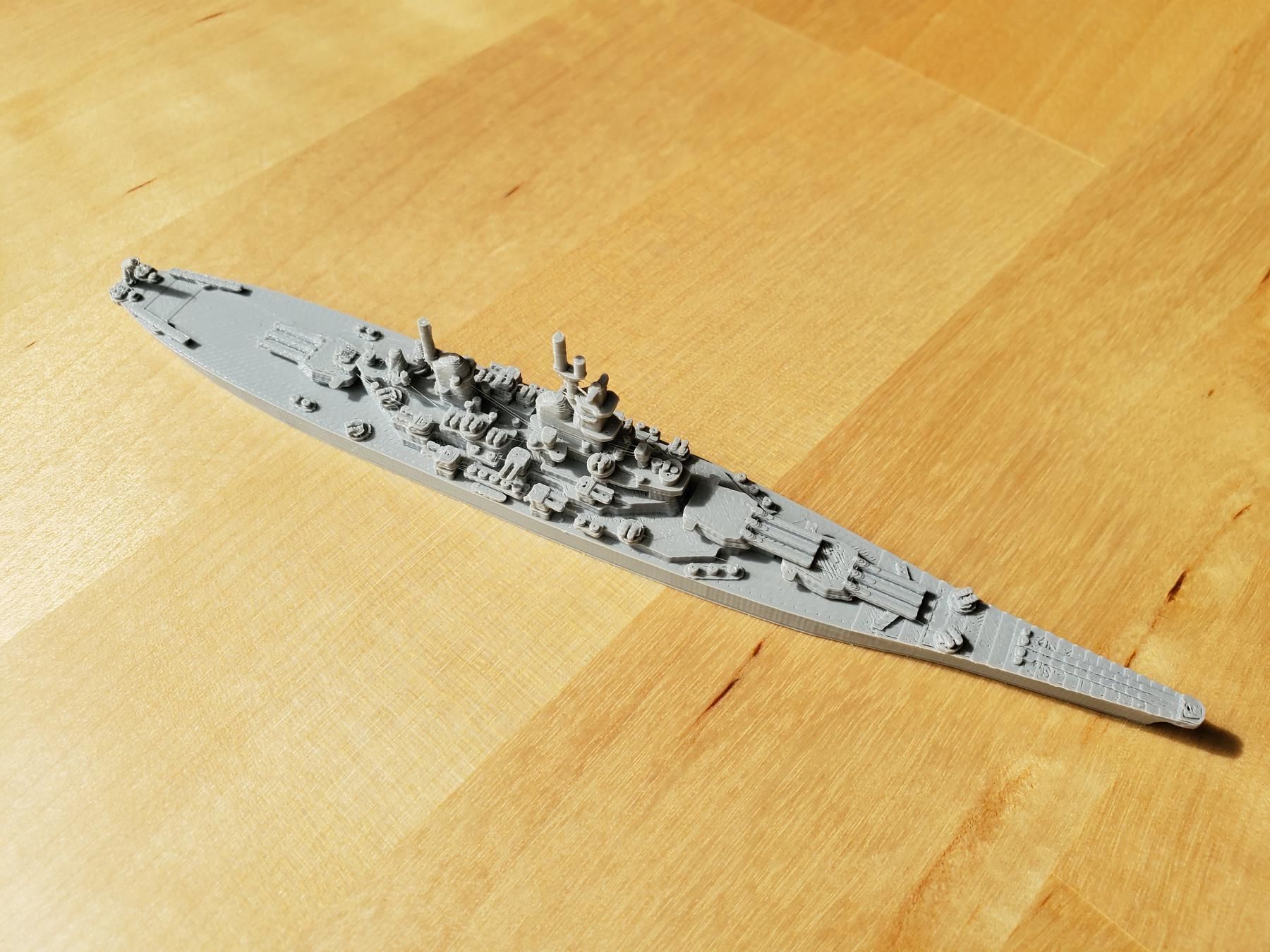 US Iowa Class Battleship 3D model 3D printable | CGTrader