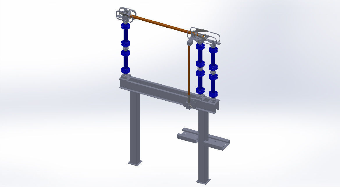 VERTICAL BREAK SWITCH-170KV free 3D model | CGTrader