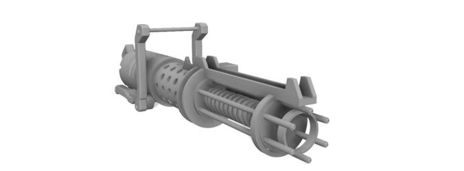 Z-6 Rotary Blaster Cannon - The Clone Wars 3D model 3D printable | CGTrader