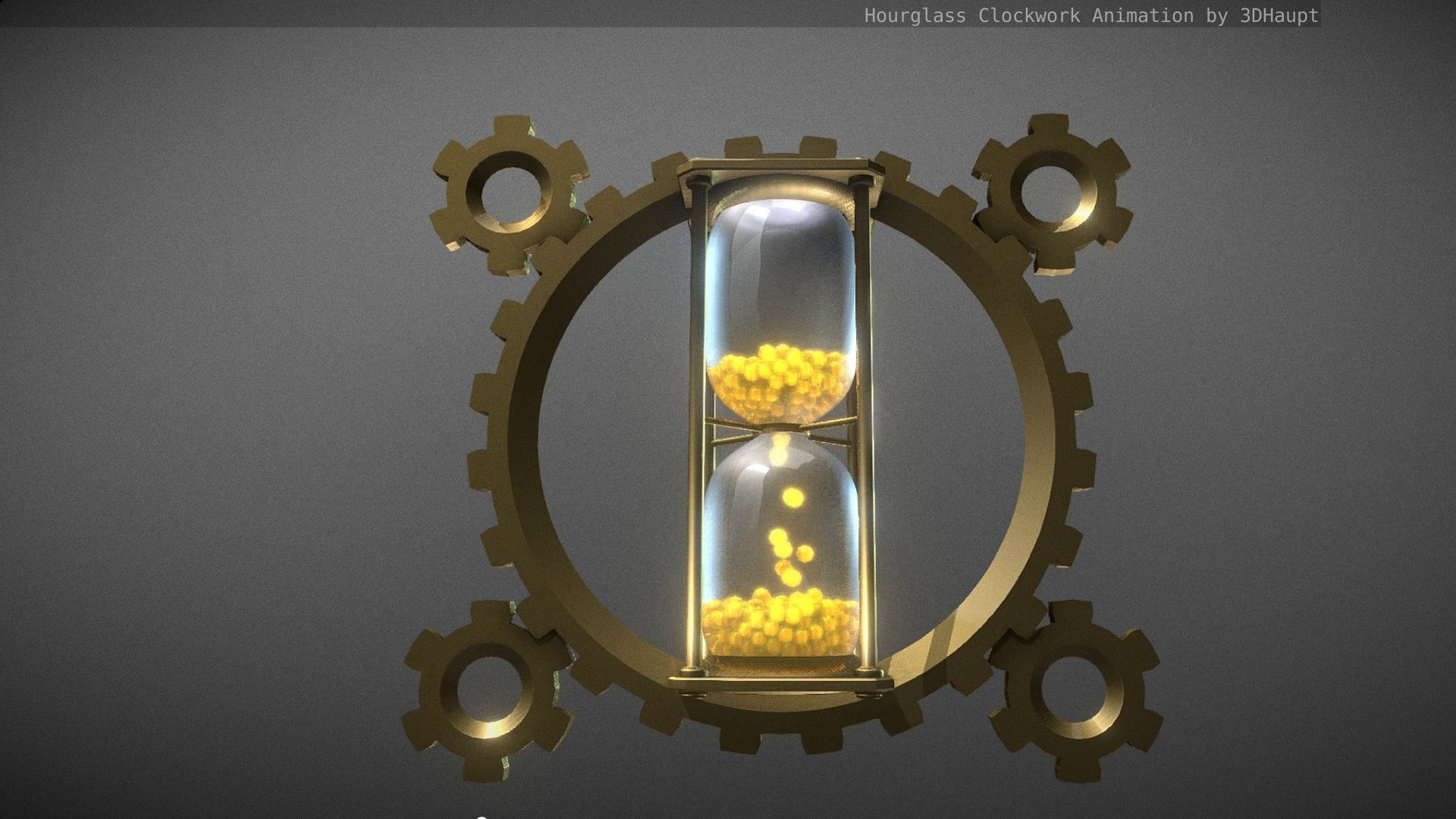 Hourglass Clockwork Animation free 3D model animated | CGTrader