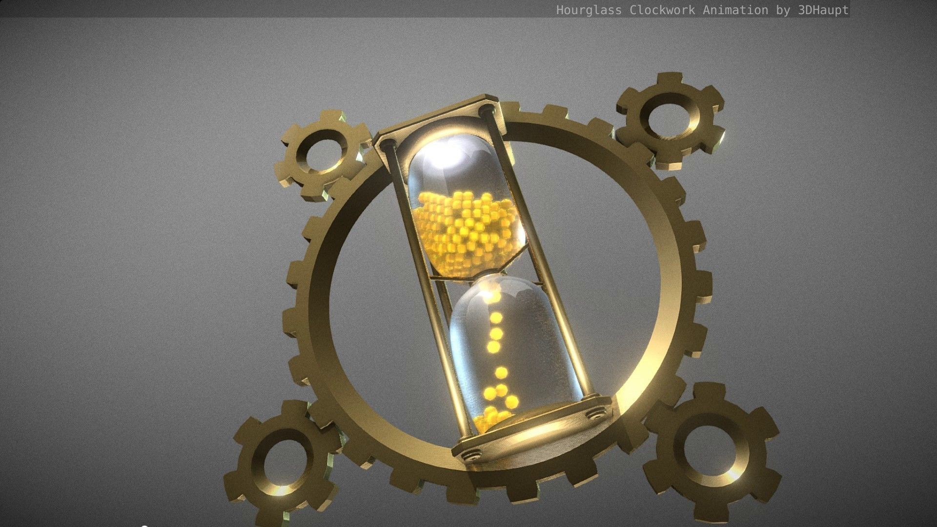 Hourglass Clockwork Animation free 3D model animated | CGTrader