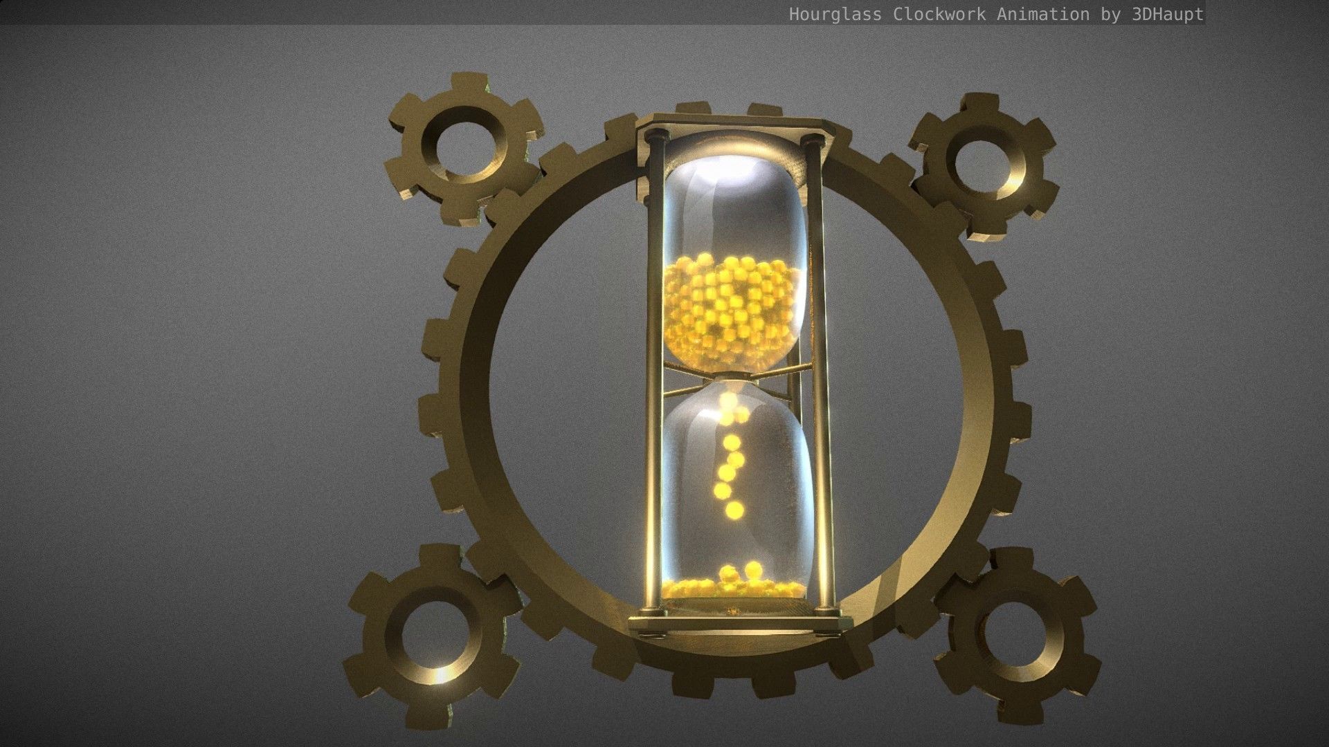 Hourglass Clockwork Animation free 3D model animated | CGTrader