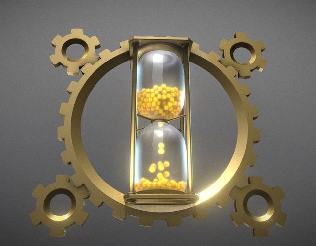 Hourglass Clockwork Animation free 3D model animated | CGTrader