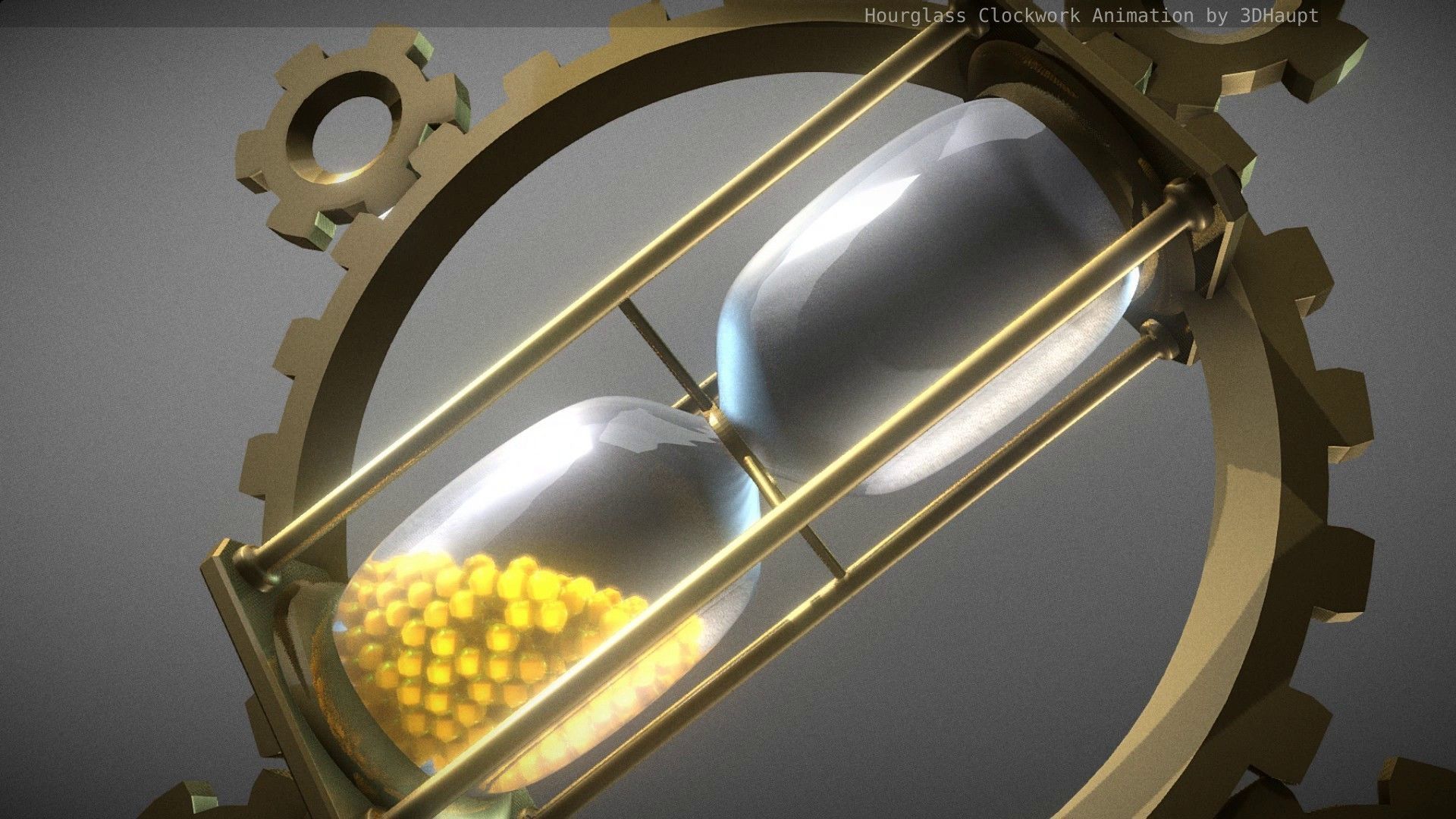 Hourglass Clockwork Animation free 3D model animated | CGTrader