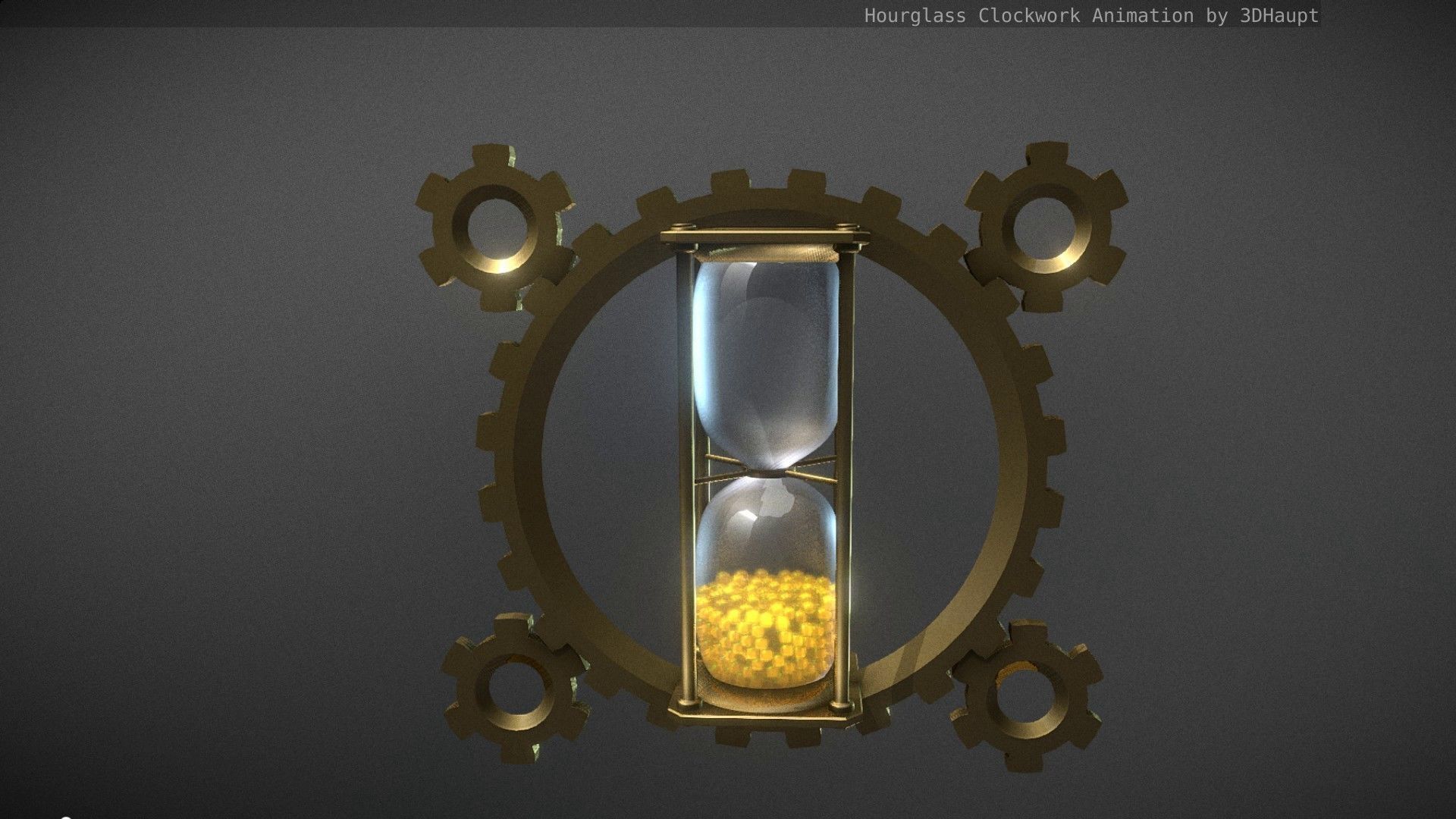 Hourglass Clockwork Animation free 3D model animated | CGTrader