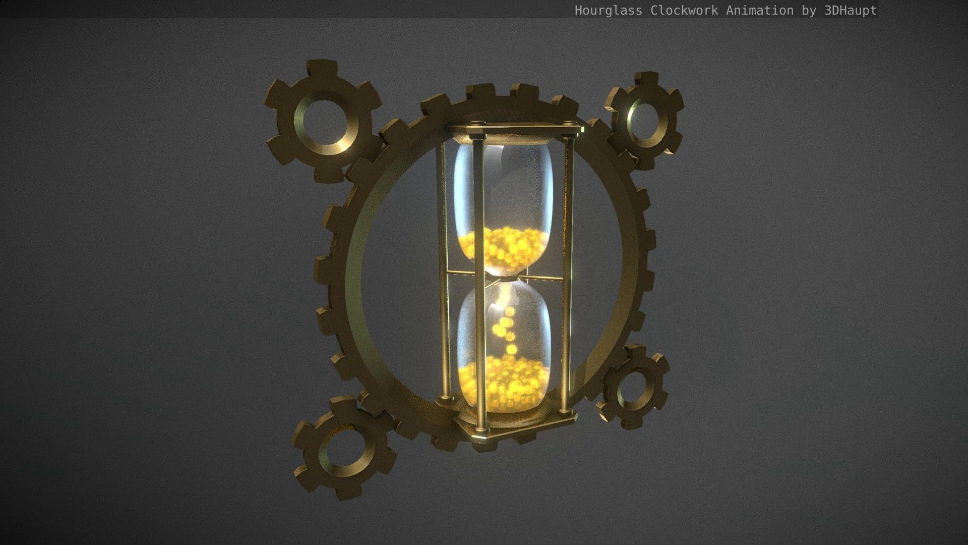 Hourglass Clockwork Animation free 3D model animated | CGTrader