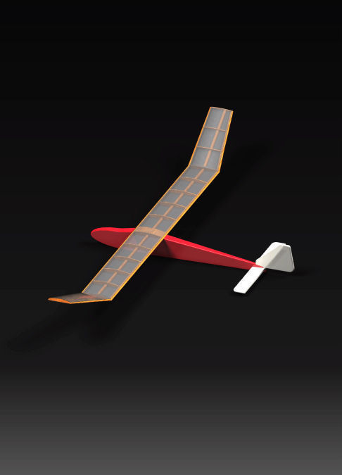 Glider model plane balsa wood free 3D model | CGTrader