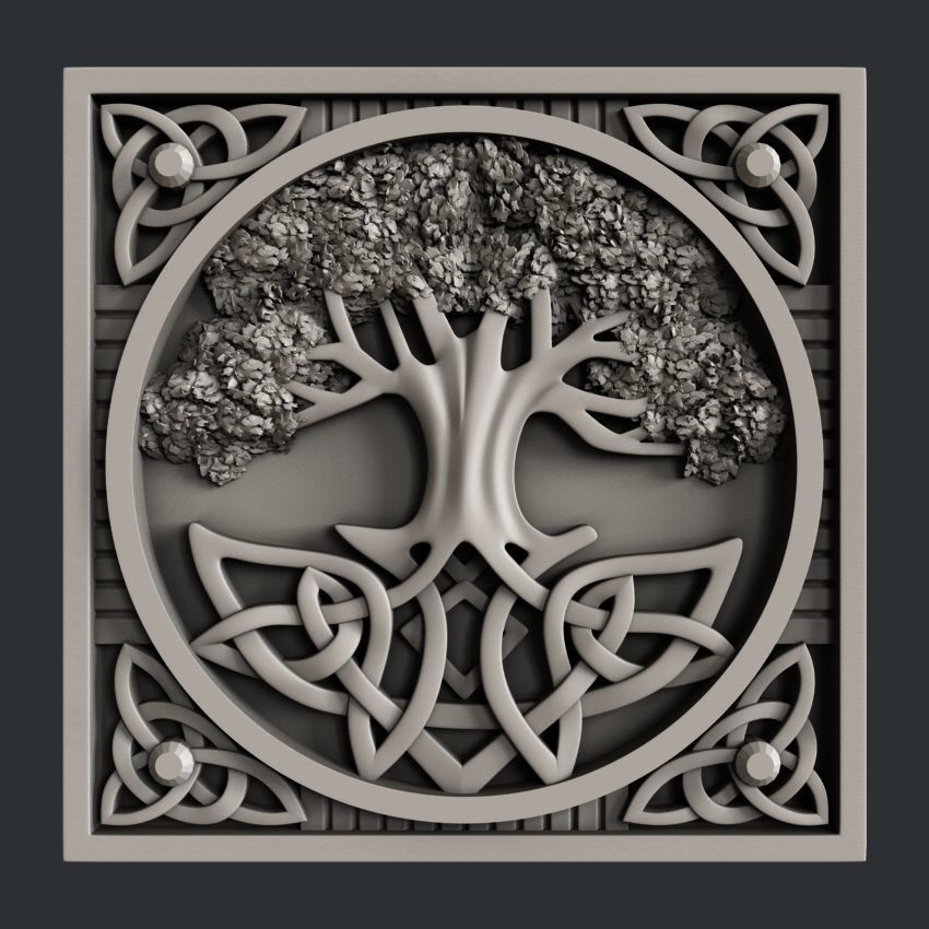 3d STL models for CNC tree 3D model | CGTrader