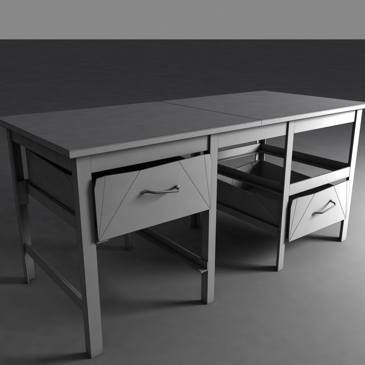 3D model Rusty workbench VR / AR / low-poly | CGTrader