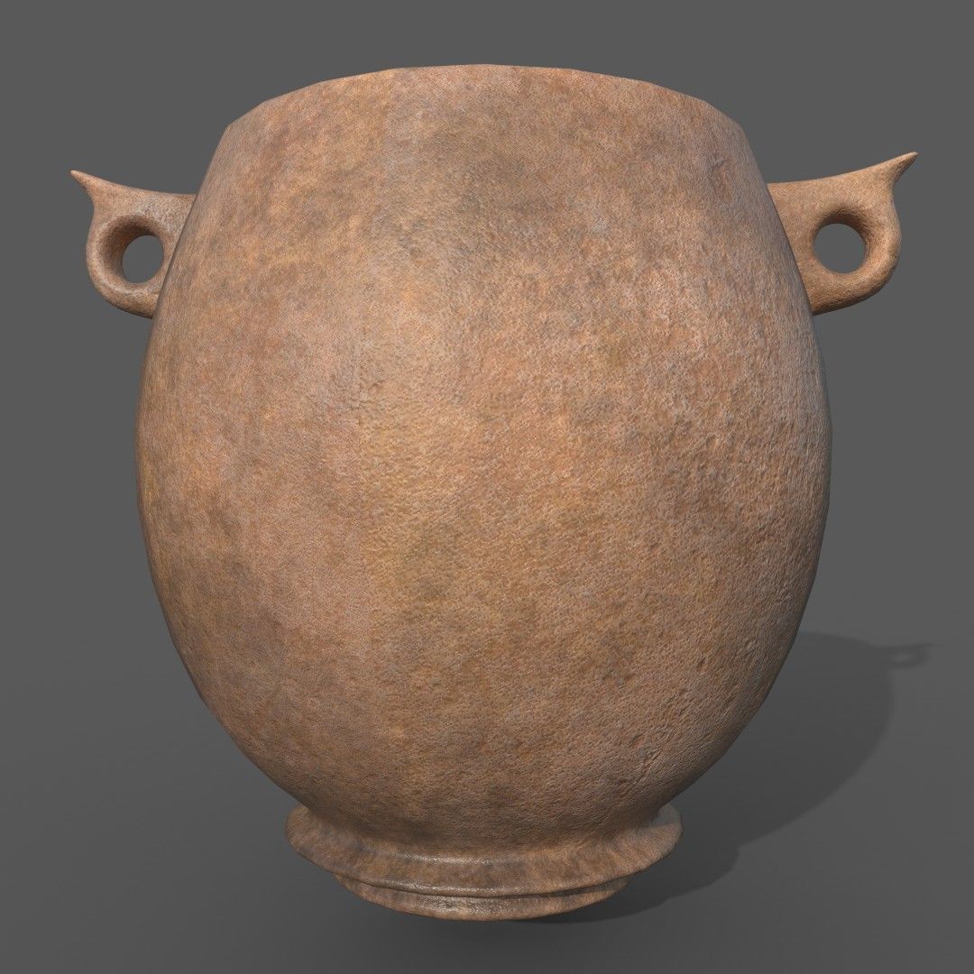 3D model Medieval Terracotta Pot with handles VR / AR / low-poly | CGTrader