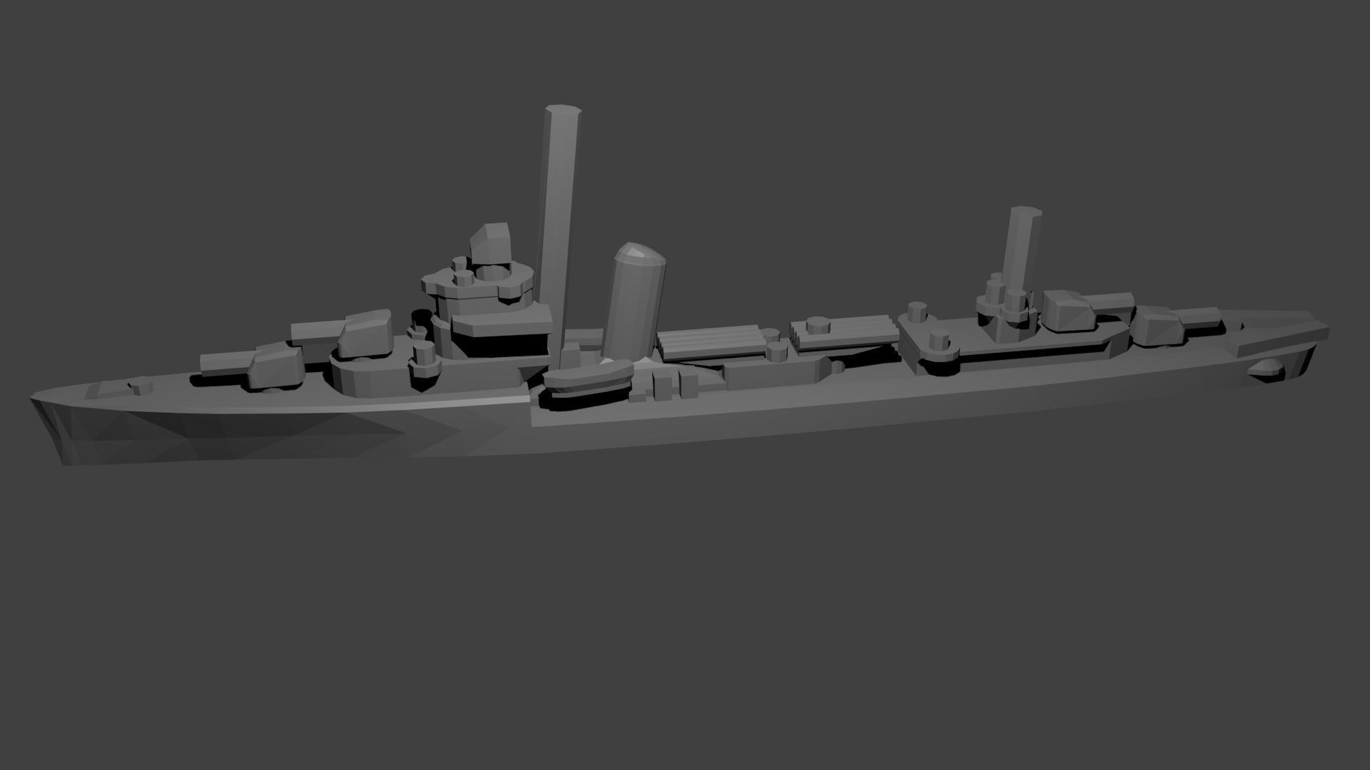 US Sims Class Destroyer 3D model 3D printable | CGTrader