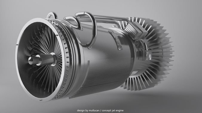 Jet Engine 3D model | CGTrader