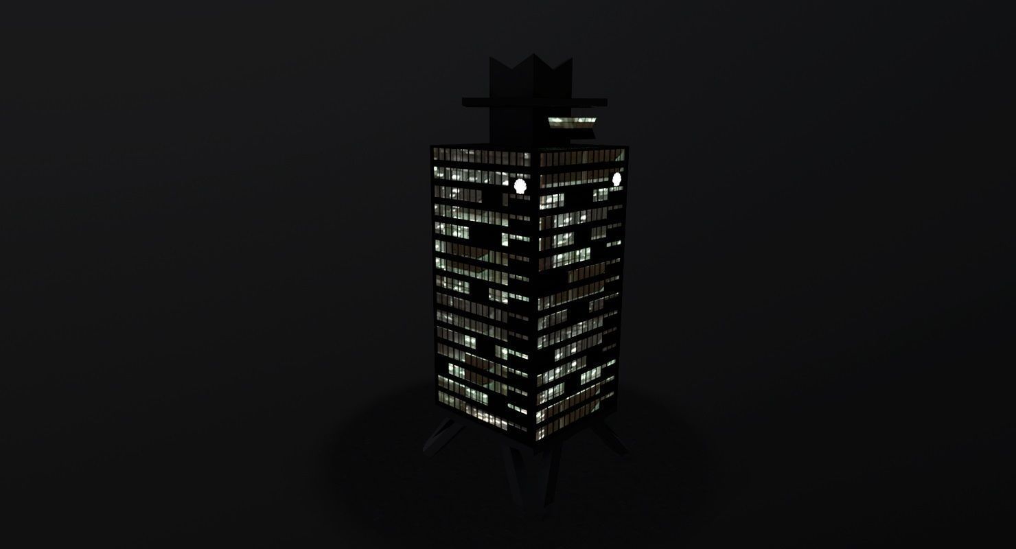 3D model Amsterdam ADAM Toren VR / AR / low-poly | CGTrader