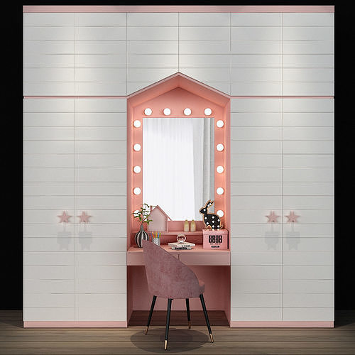 Makeup Table 3d Model 3D model | CGTrader