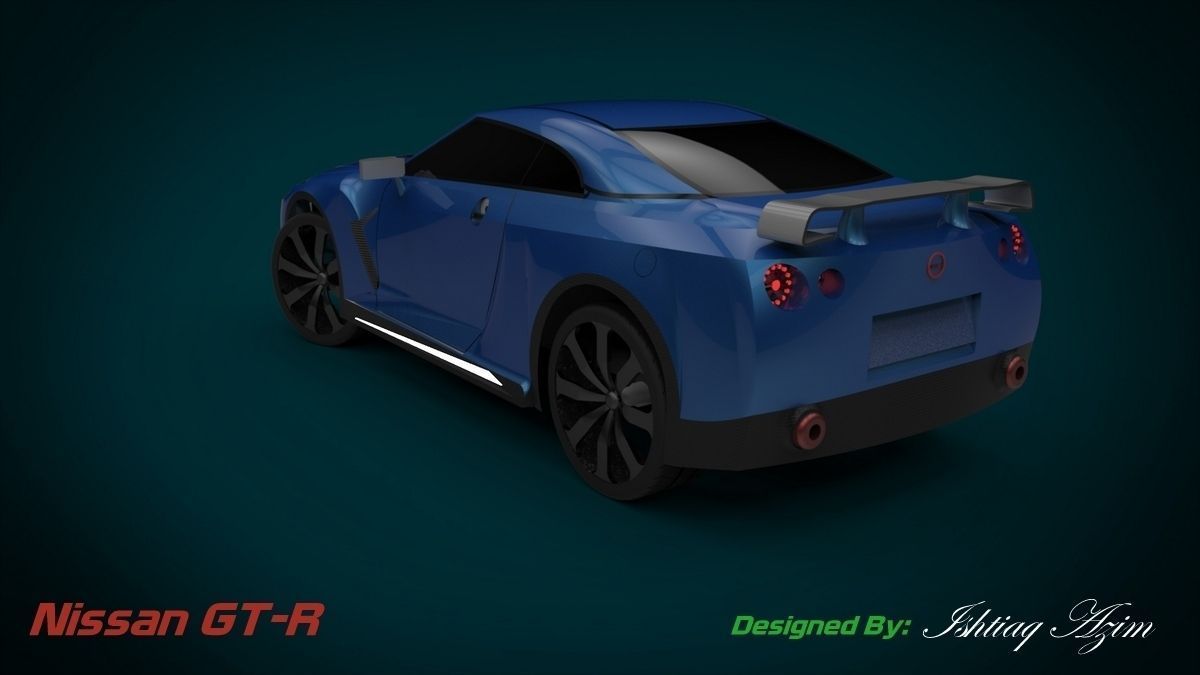 Nissan GT-R free 3D model | CGTrader