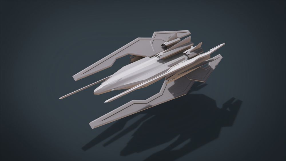 3D model StarDust SpaceShip VR / AR / low-poly | CGTrader