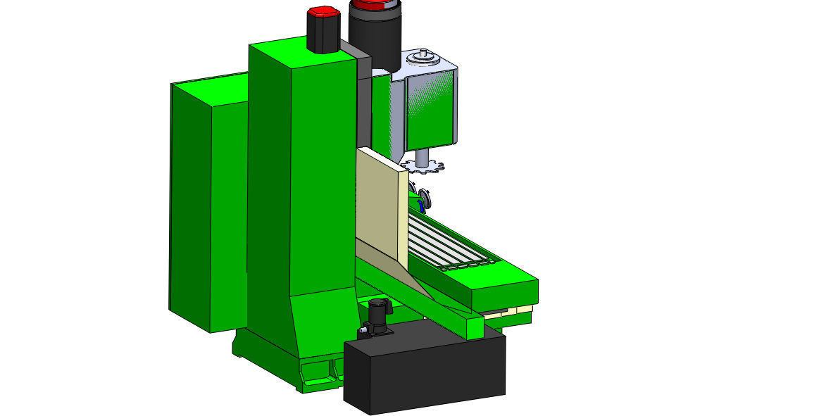 CNC Milling Machine free 3D model | CGTrader