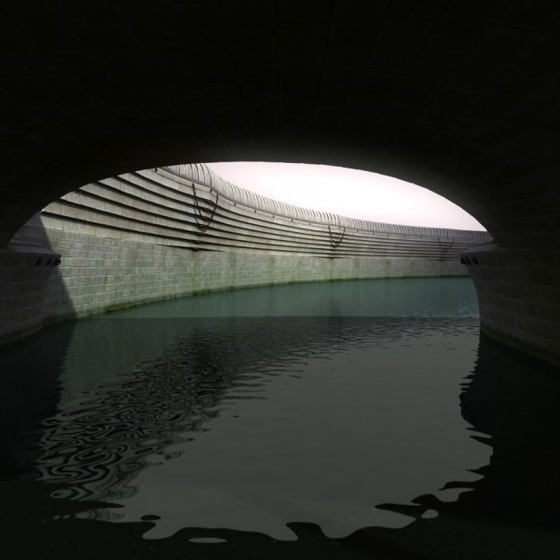 Bireme Bridge neoclassical structure 3D model | CGTrader