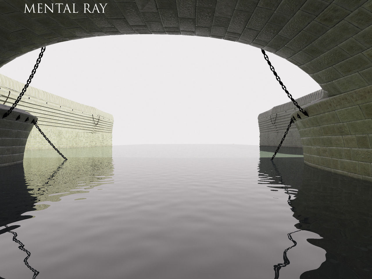 Bireme Bridge neoclassical structure 3D model | CGTrader