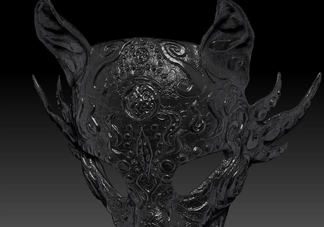 Wolf Mask 3D Model stl Files Cosplay Masquerade Halloween 3D model 3D ...