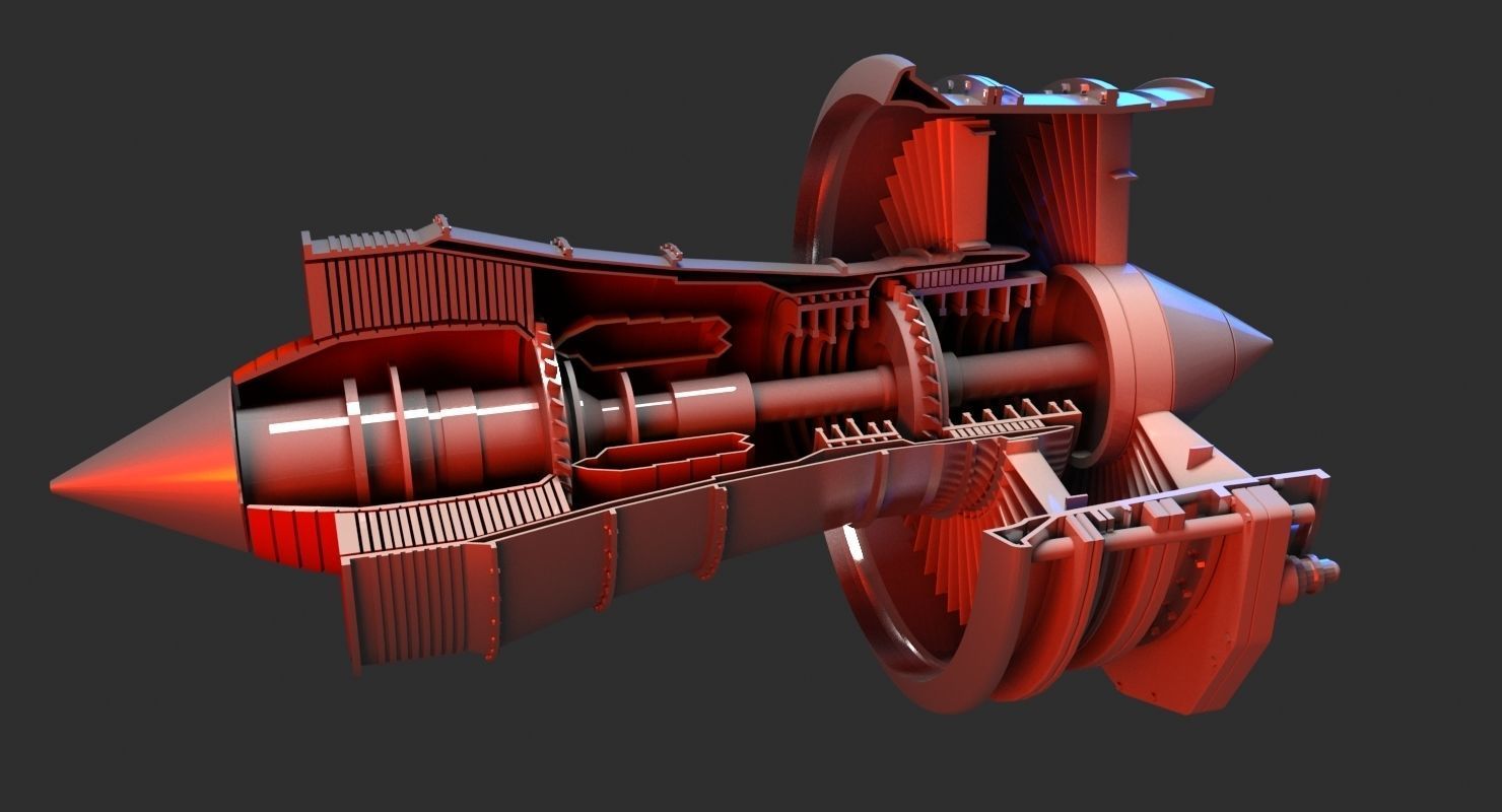 Jet Engine 3D Model 3D model | CGTrader