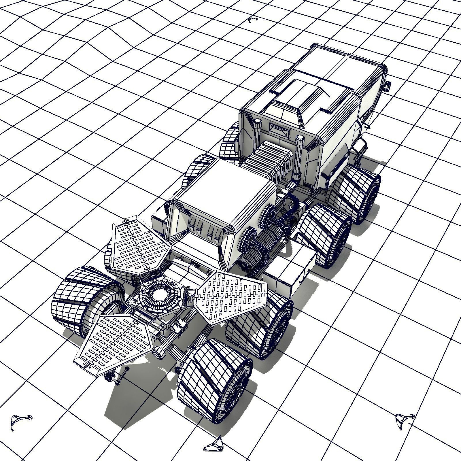 Mars Rover 3D model rigged | CGTrader