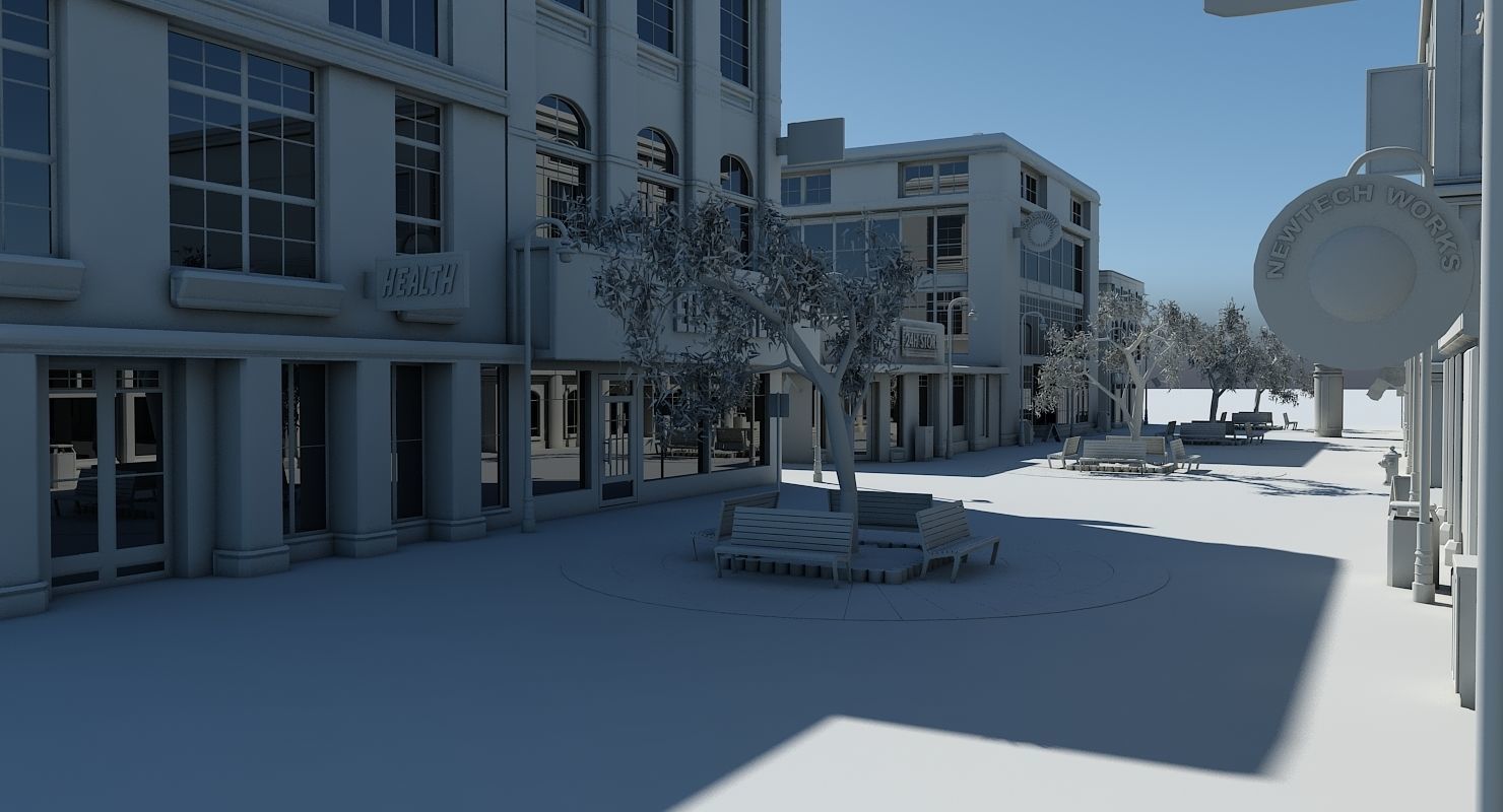 Shopping Center 3D Model 3D model | CGTrader