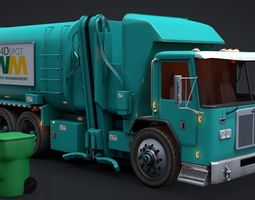 Animated Garbage truck 3D Models | CGTrader