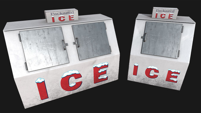 3D model Low Poly PBR Ice Boxes VR / AR / low-poly | CGTrader
