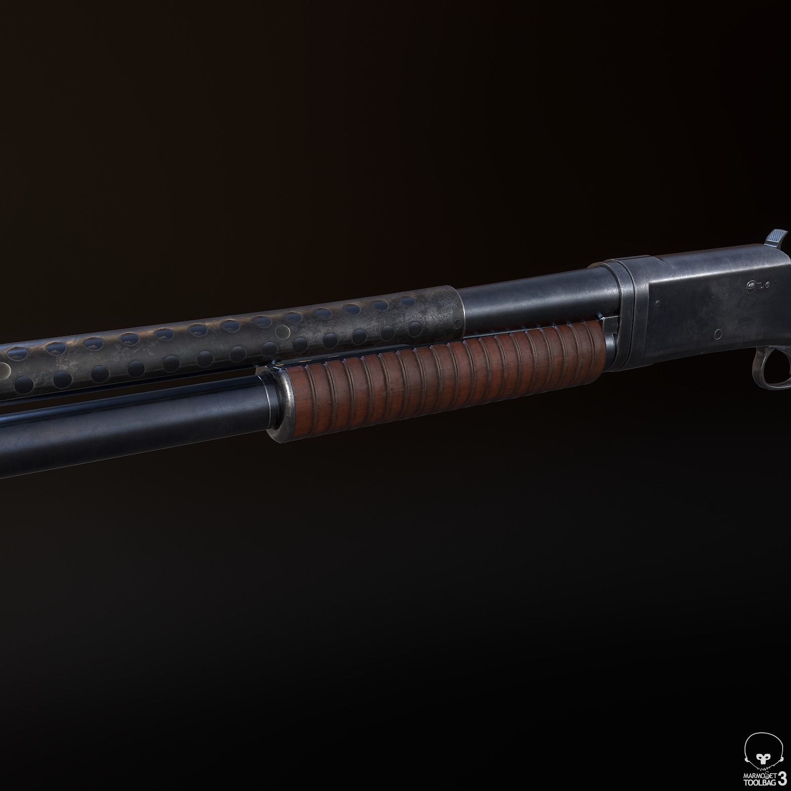 3D model M1897 Trench Gun VR / AR / low-poly | CGTrader