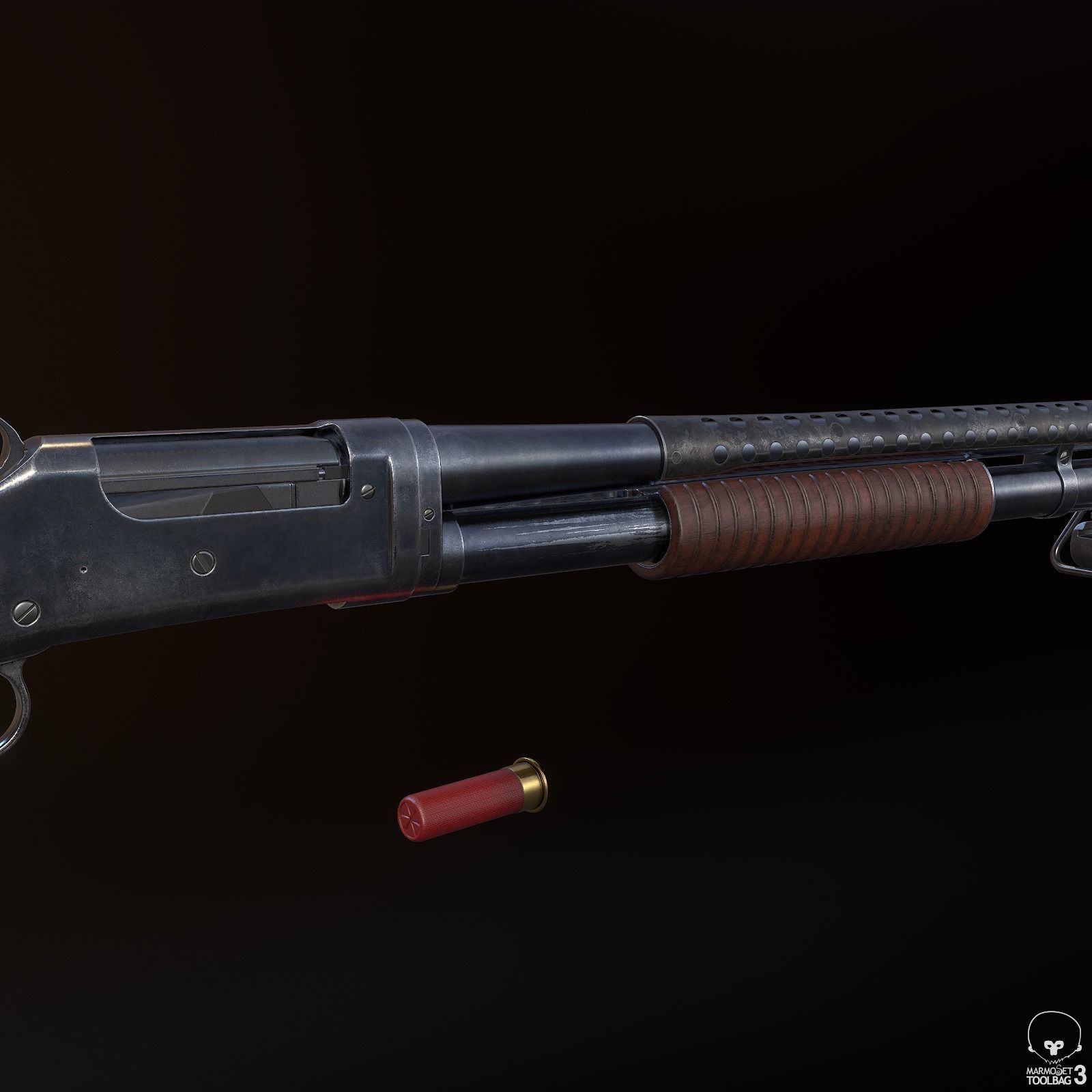 3D model M1897 Trench Gun VR / AR / low-poly | CGTrader