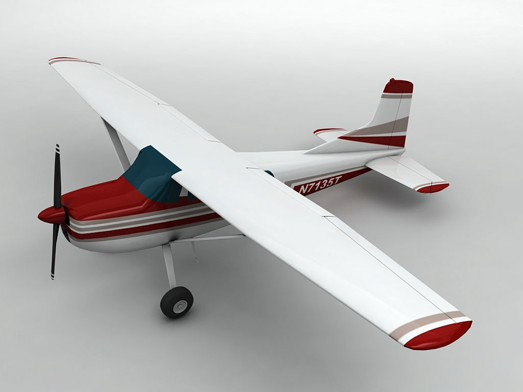 3D model Cessna 185 Aircraft VR / AR / low-poly | CGTrader