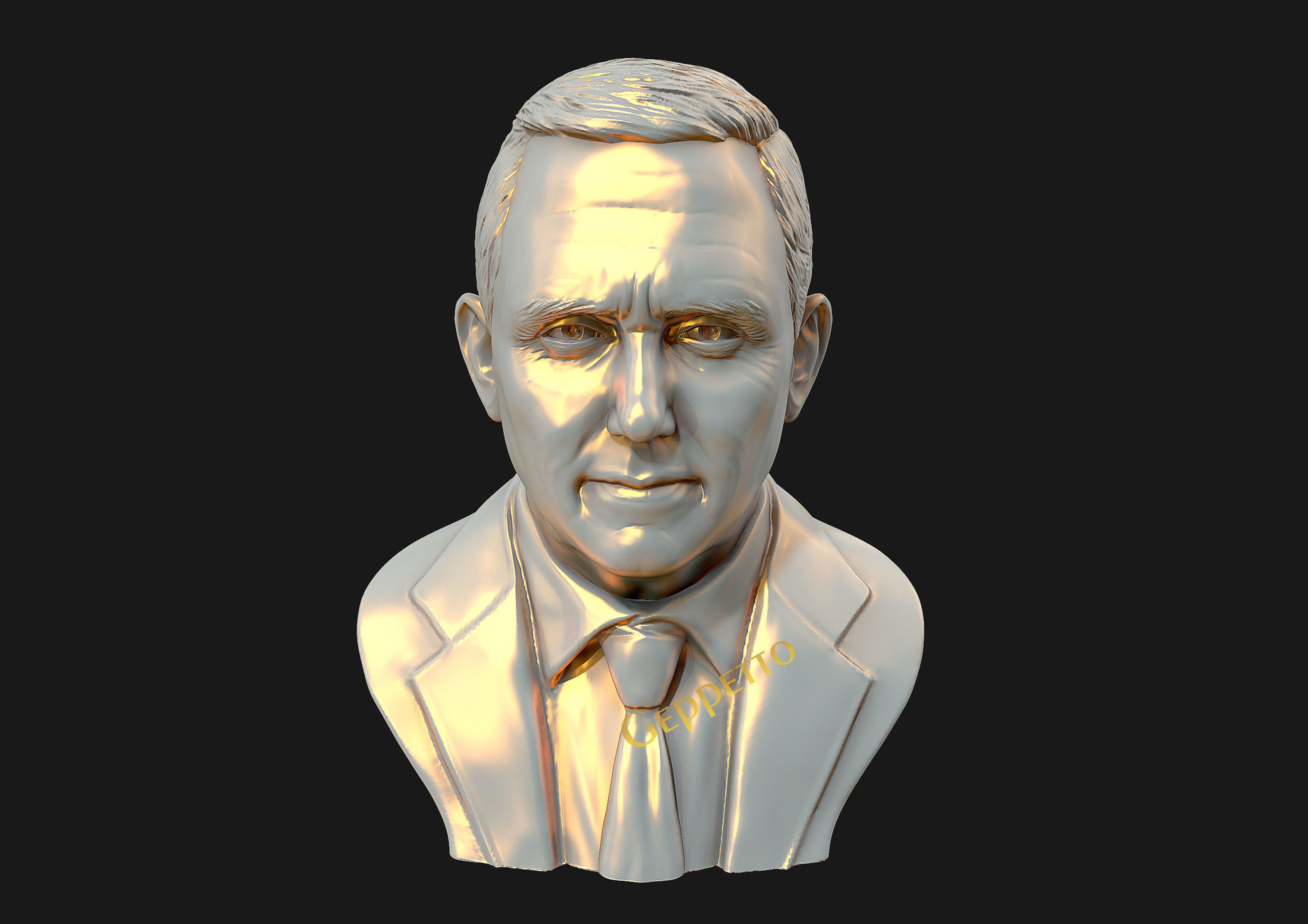 Mike Pence bust sculpture 3D model 3D printable | CGTrader