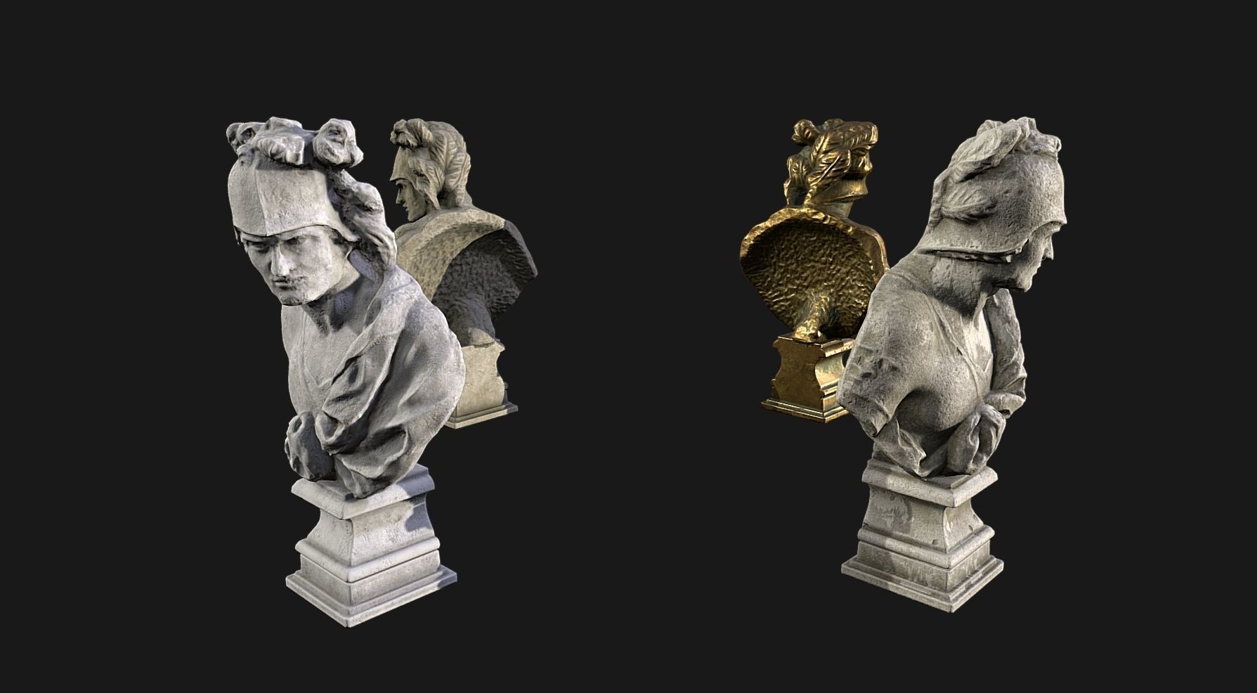 3D model Ancient statue of Mars VR / AR / low-poly | CGTrader