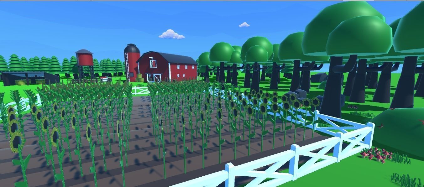 3D model Low poly farm VR / AR / low-poly | CGTrader