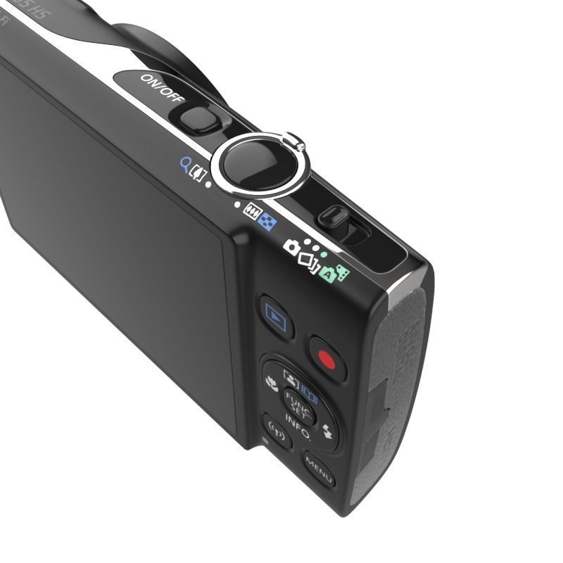 Digicam Ixus Black 3D model | CGTrader