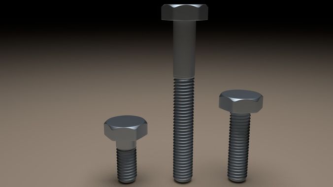 Bolts 3D model | CGTrader