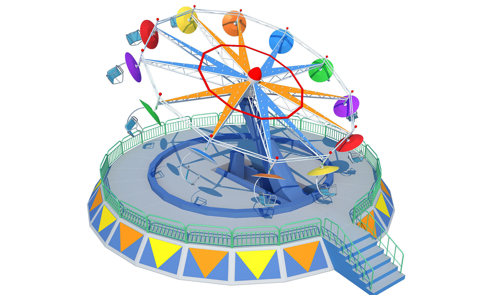 Twister Ride 3D model | CGTrader