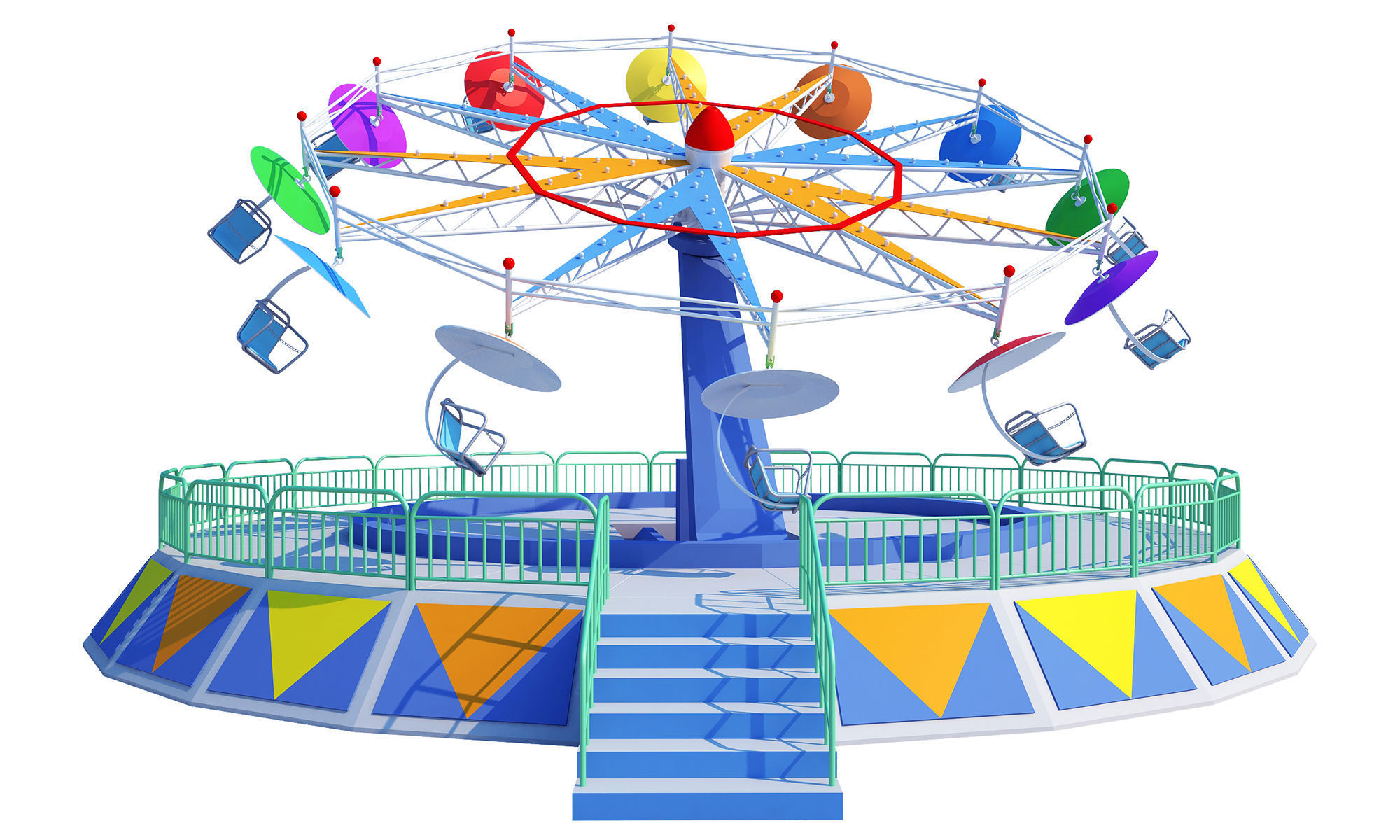 Twister Ride 3D model | CGTrader