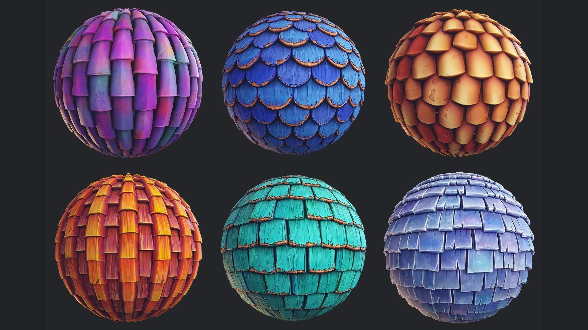 Stylized Roof Materials Texture | CGTrader