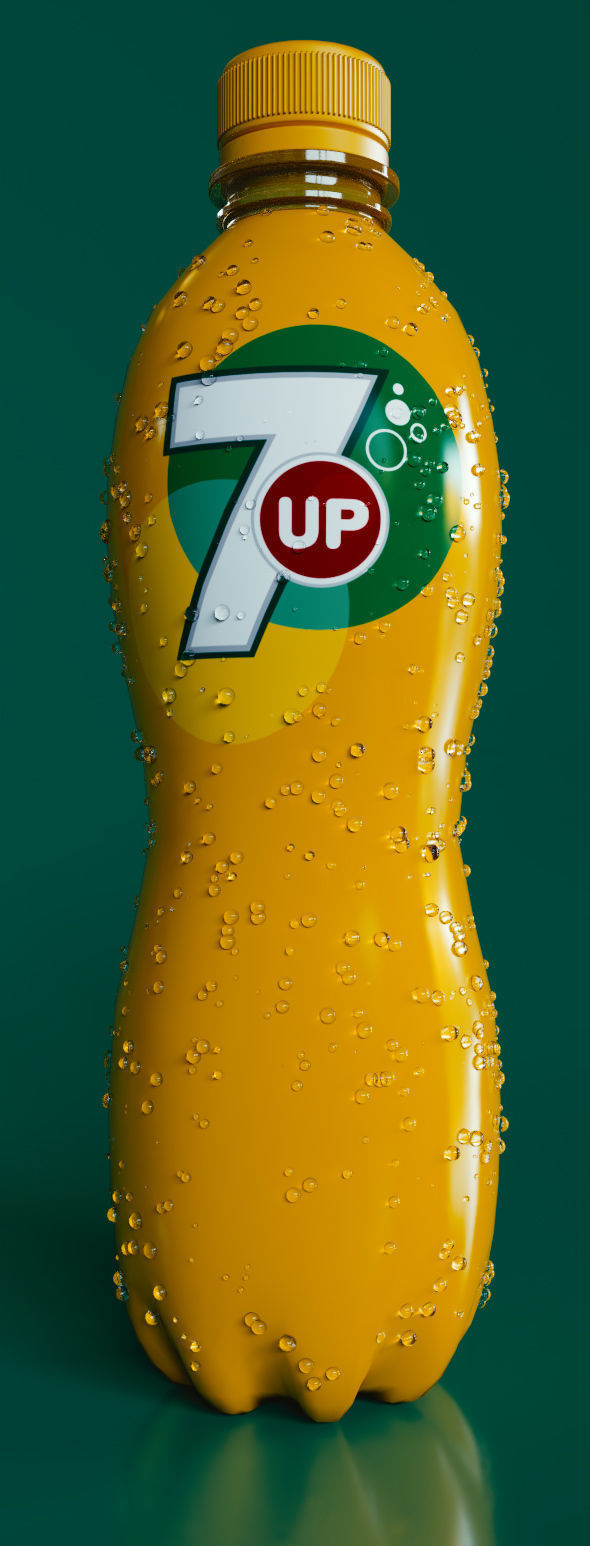 Bottle 7UP 3D model | CGTrader