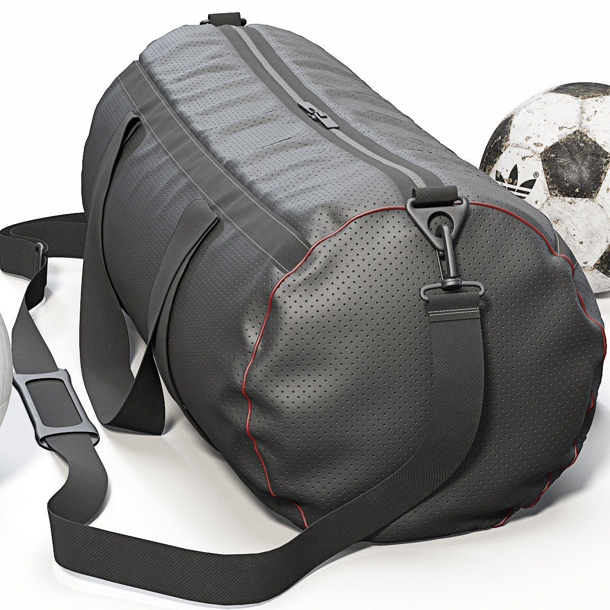 Sport Bag With Sneakers and Balls 3D model | CGTrader
