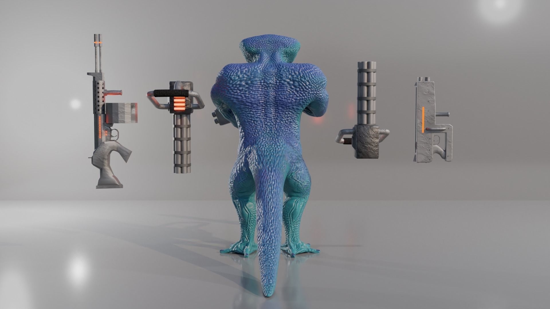 Alien Soldier Version 2 3D model animated rigged | CGTrader